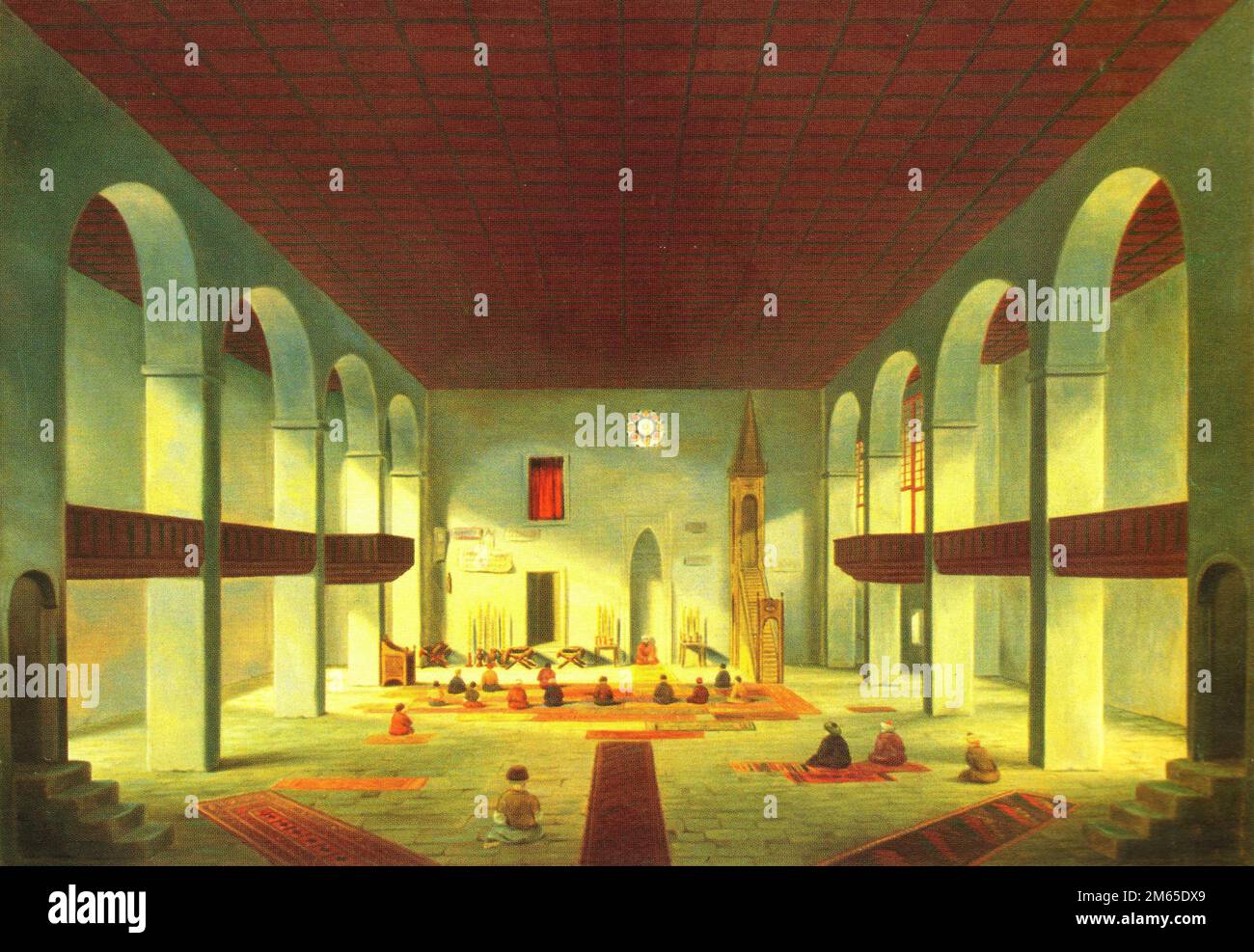 Inside the Great Khan's Mosque in the Khan's Palace in Bakhchisarai ...