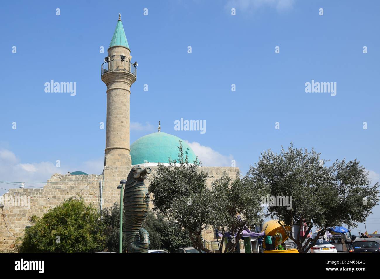 Al-Jazzar Mosque - Crusader Town Akko in Israel Stock Photo - Alamy