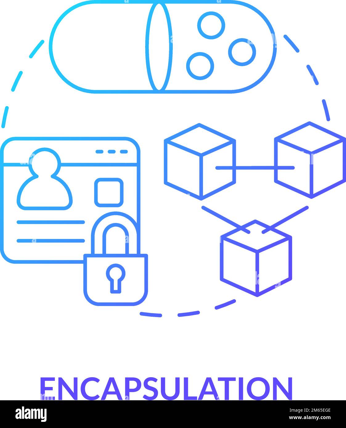 Encapsulation blue gradient concept icon Stock Vector Image & Art - Alamy Encapsulation blue gradient concept icon Stock Vector Image & Art - Alamy