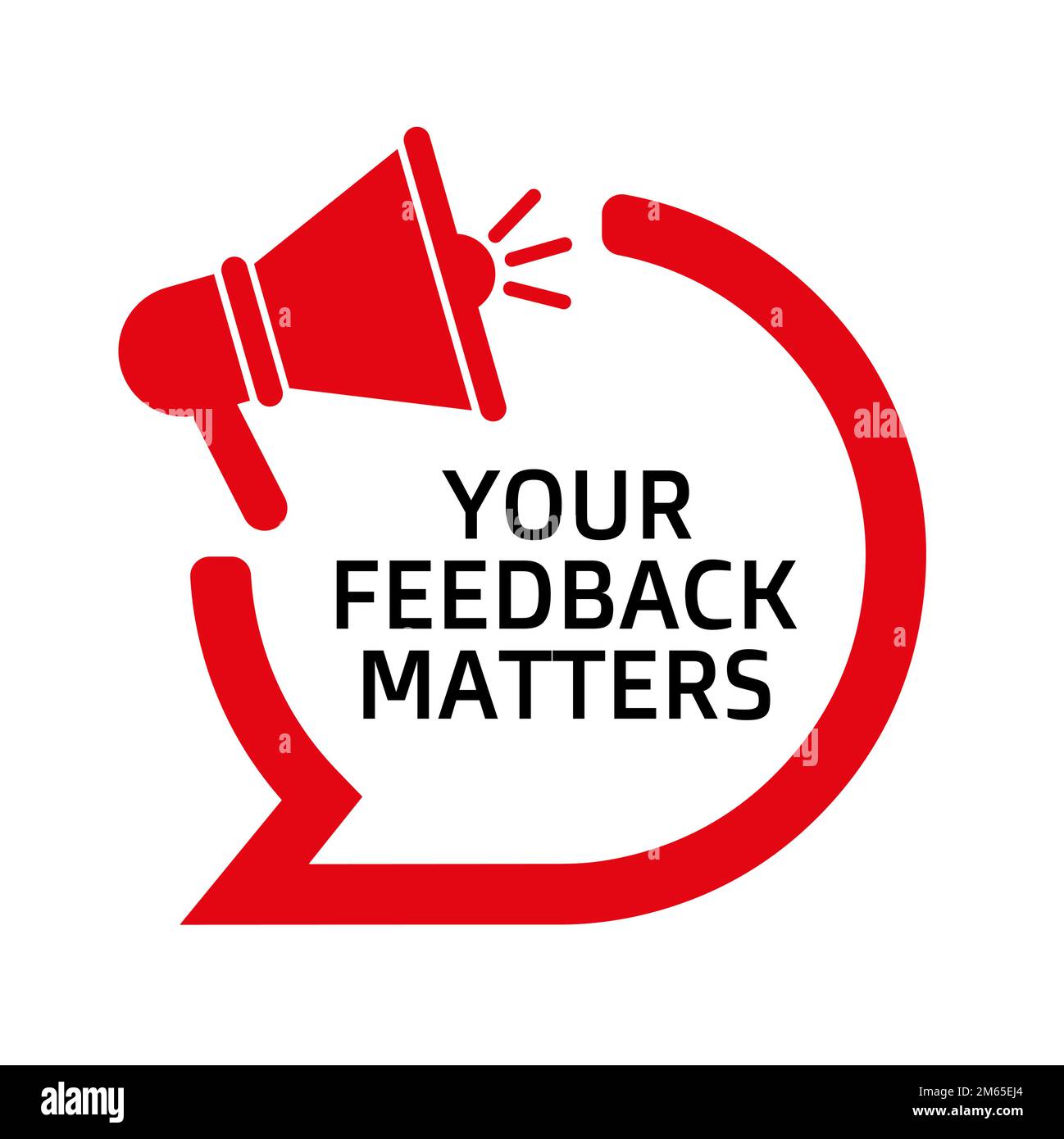 your feedback matters sign on white background Stock Vector Image & Art ...