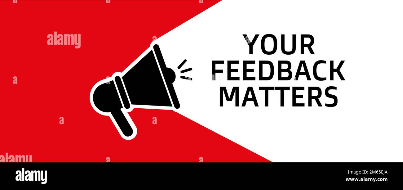 your feedback matters sign on white background Stock Vector Image & Art ...