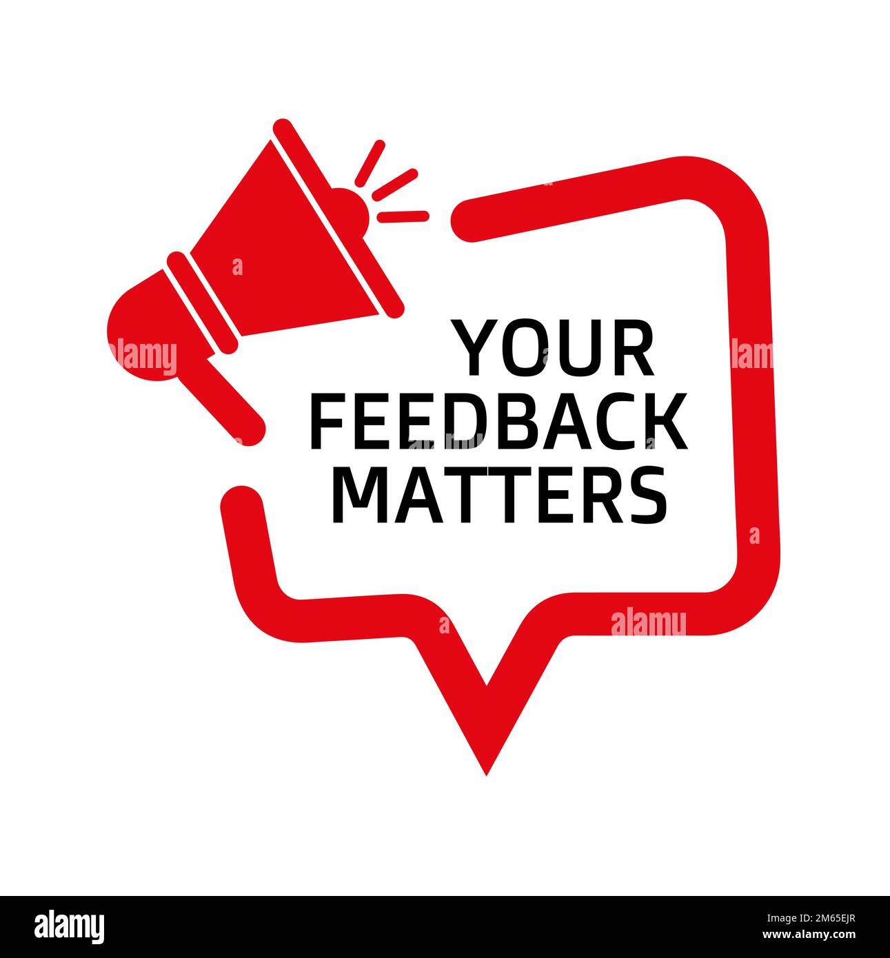 your feedback matters sign on white background Stock Vector Image & Art ...