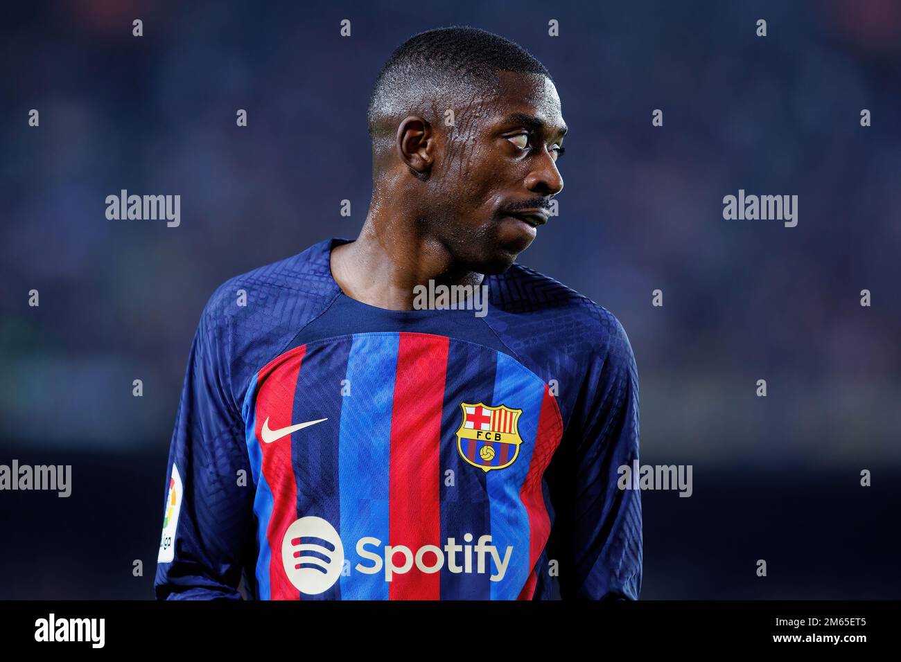 BARCELONA - OCT 20: Ousmane Dembele in action during the LaLiga match ...