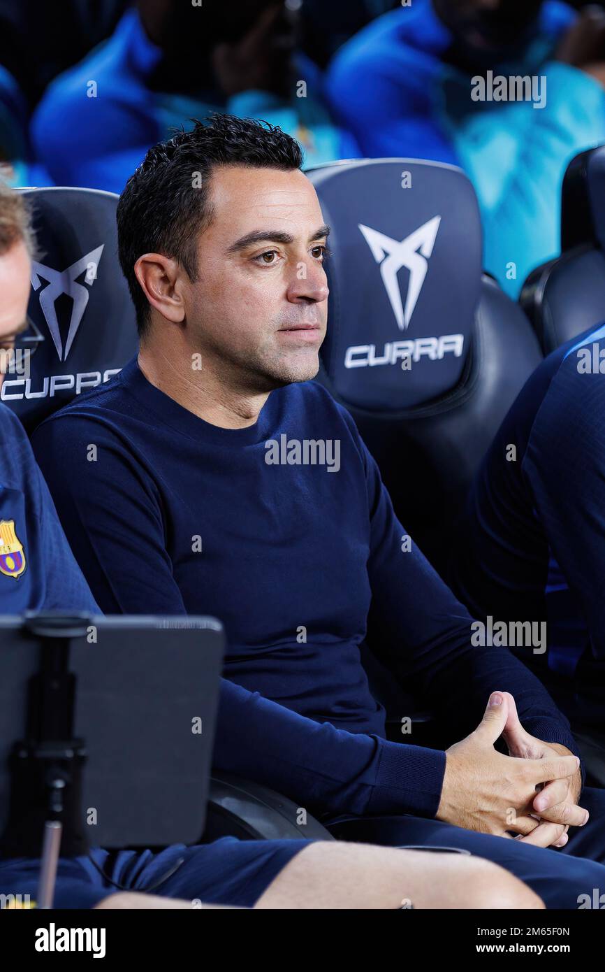 BARCELONA - OCT 20: Xavi Hernandez in action during the LaLiga match ...