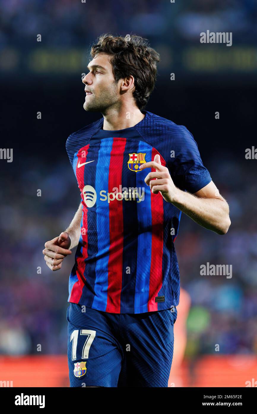 BARCELONA - OCT 20: Marcos Alonso in action during the LaLiga match ...