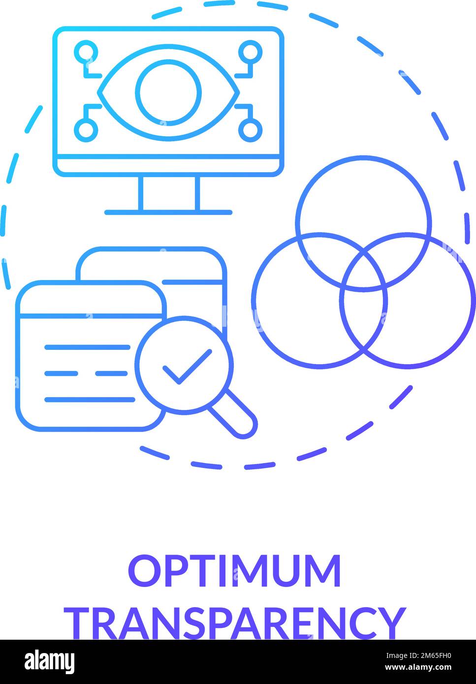 Optimum transparency blue gradient concept icon Stock Vector Image ... Optimum transparency blue gradient concept icon Stock Vector Image ...