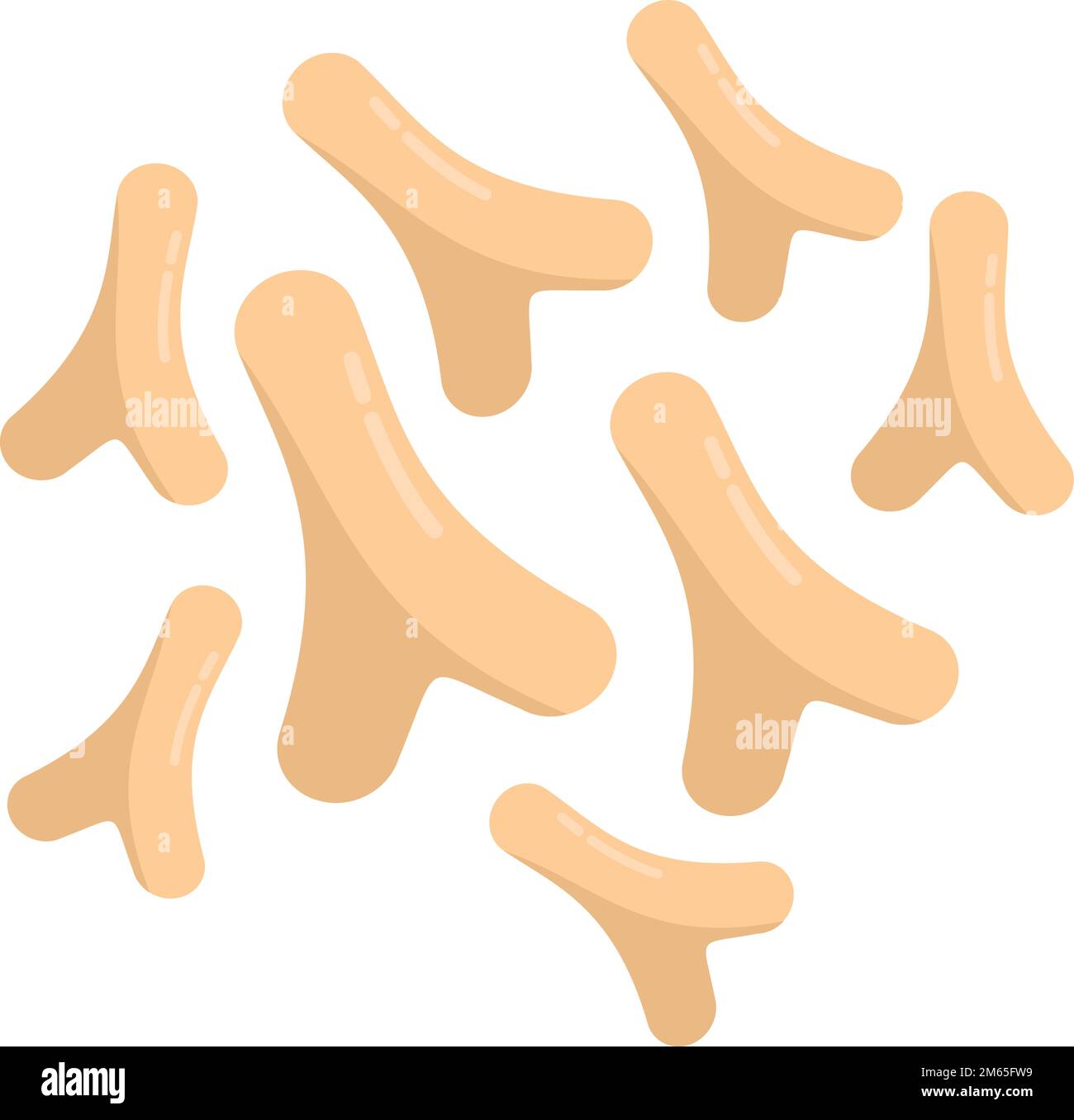 Probiotic microorganism icon flat vector. Intestine fermentation. Gut ...