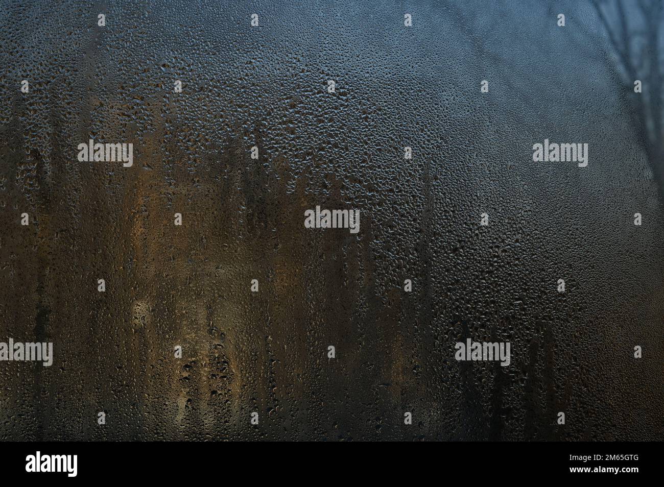 background is a pattern of water drops on the glass Stock Photo - Alamy