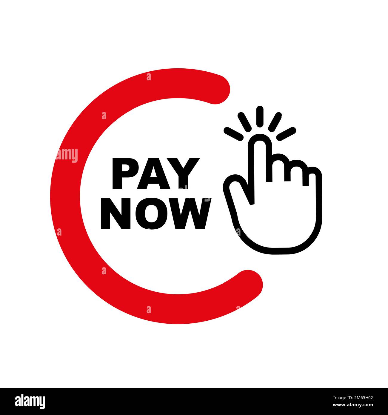 pay now sign on white background Stock Vector Image & Art - Alamy