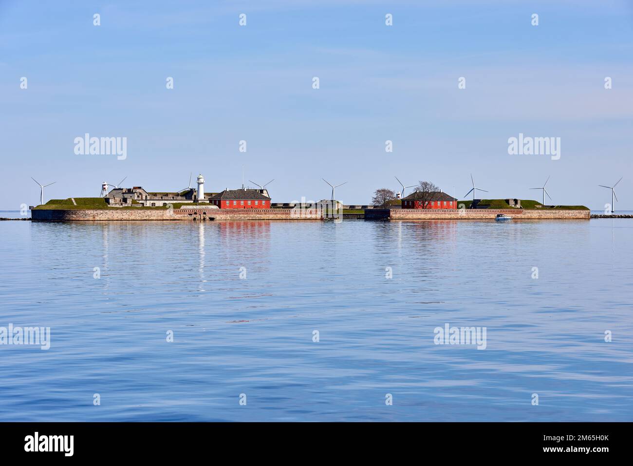 Trekroner Fort (Three Crowns Fortress) at the entrance of Copenhagen ...