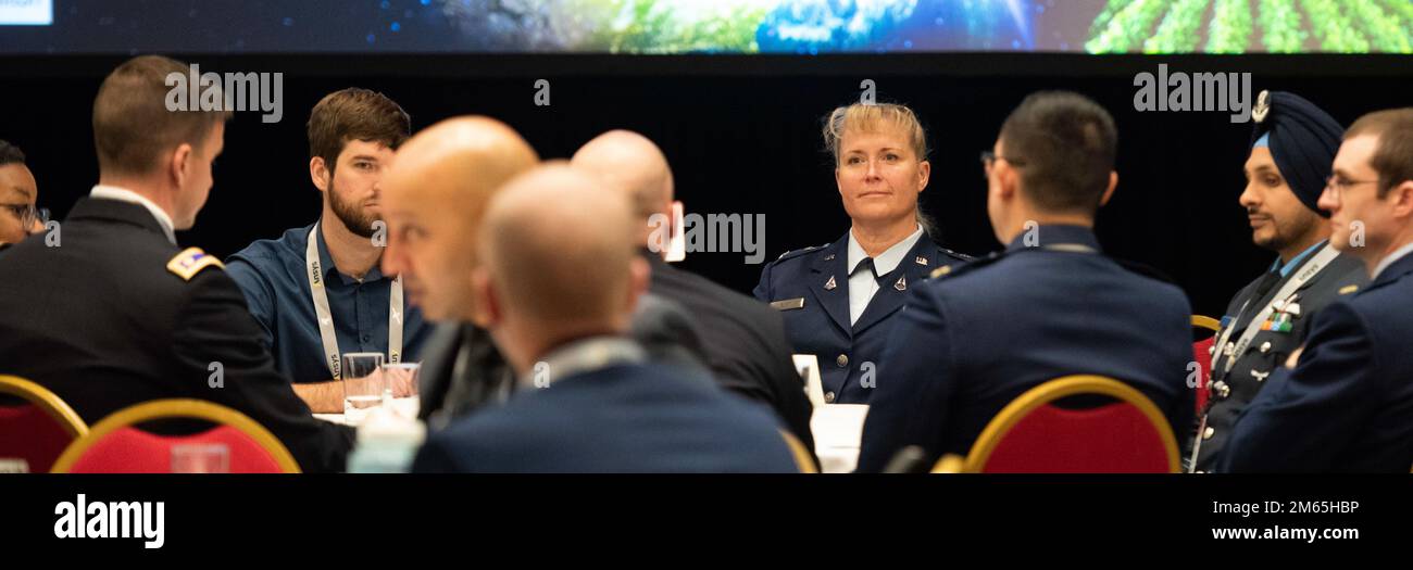 U.S. Space Force Maj. Gen. DeAnna M. Burt (fourth from left), Commander ...