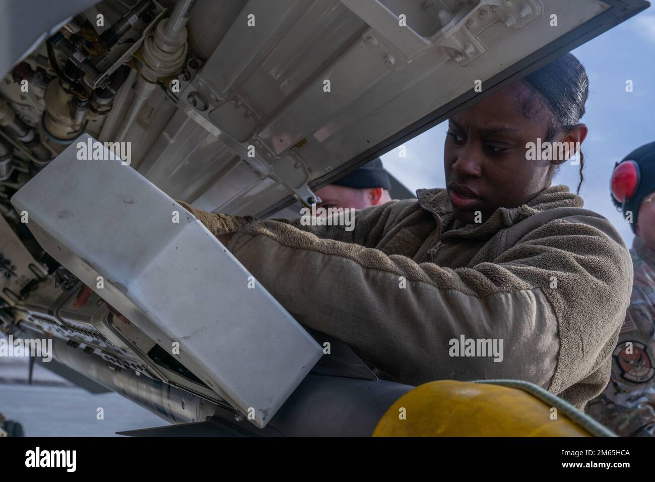 U.S. Air Force Airman 1st Class Deja Smith, a 90th Fighter Squadron ...