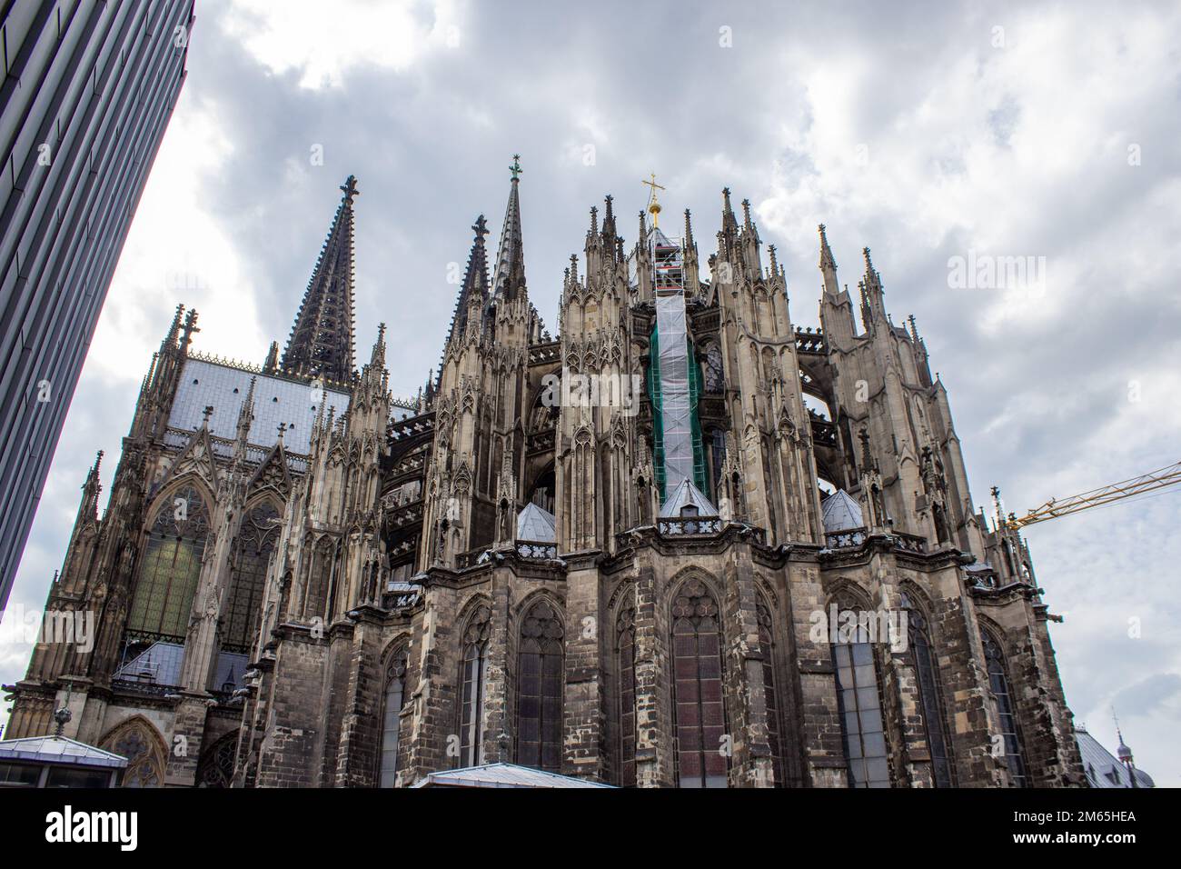 View of Cologne Cathedral, monument of German Catholicism and Gothic ...