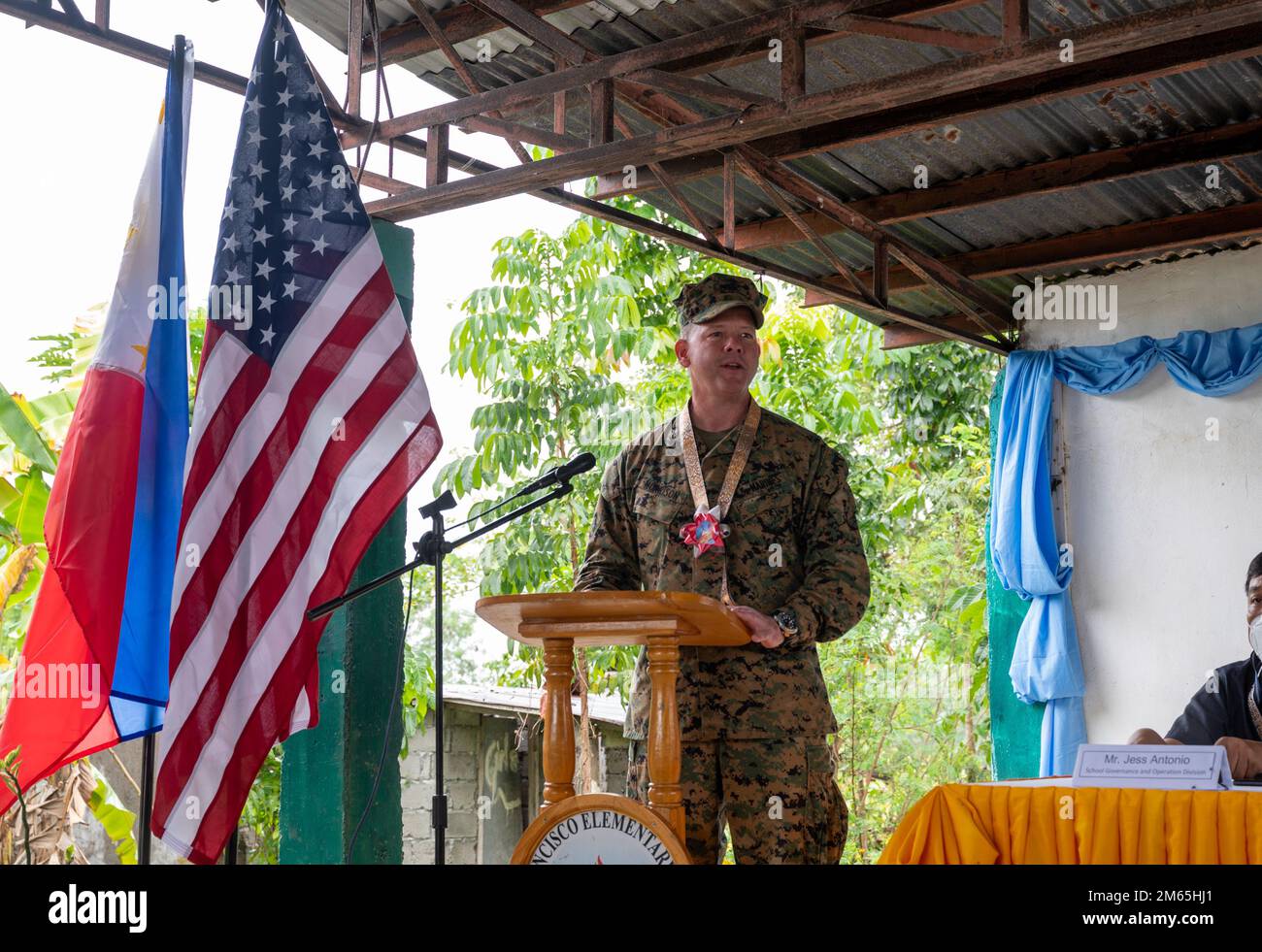 U.S. Marine Corps Col. David Scott Morrison, commanding officer, 3d ...