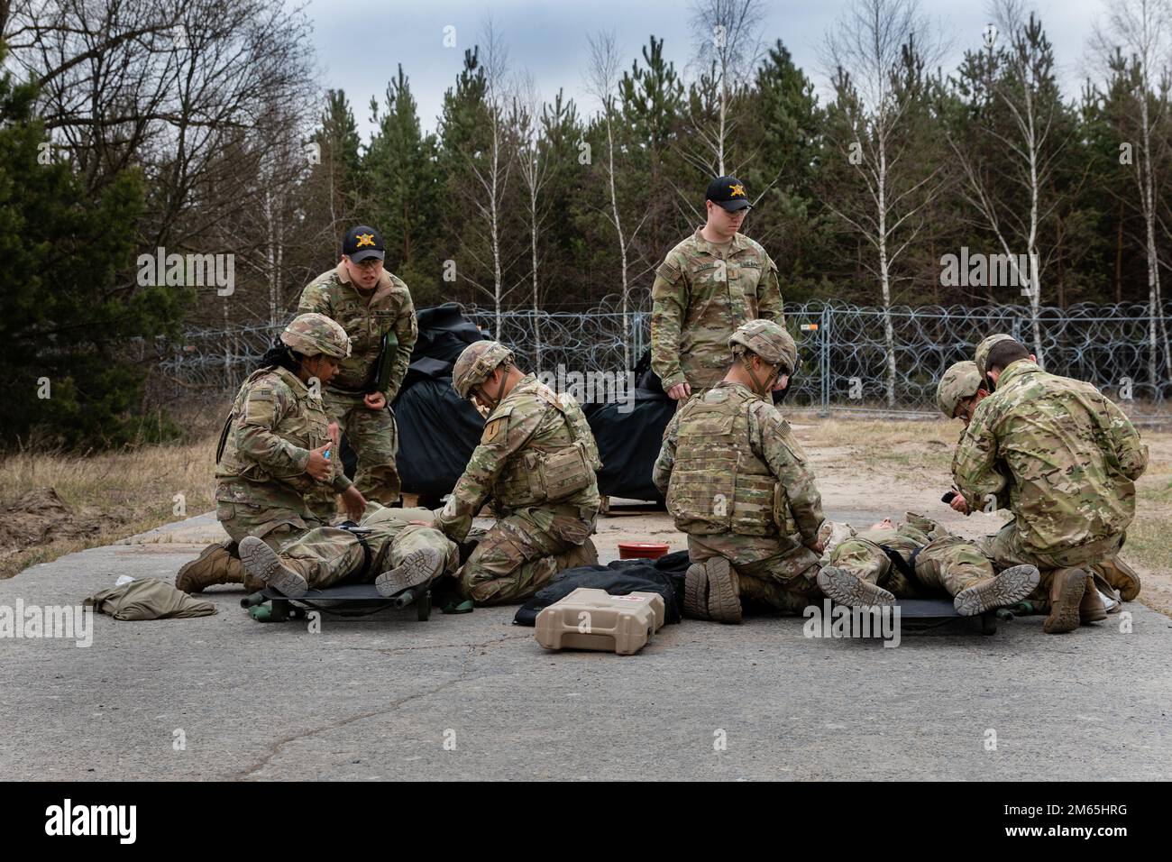 From left, Staff Sgt. William Deutsch, 2nd Lt. Griffith Parry, and ...