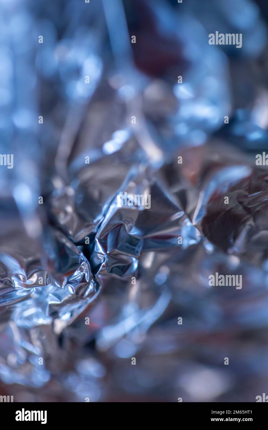 Metal foil background texture.Silver tin foil crinkled Stock Photo - Alamy