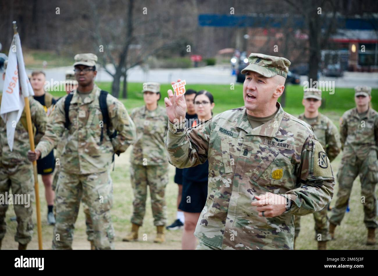 FORT MEADE, Md - Command Sgt. Maj. Aubrey Russell, the senior enlisted ...