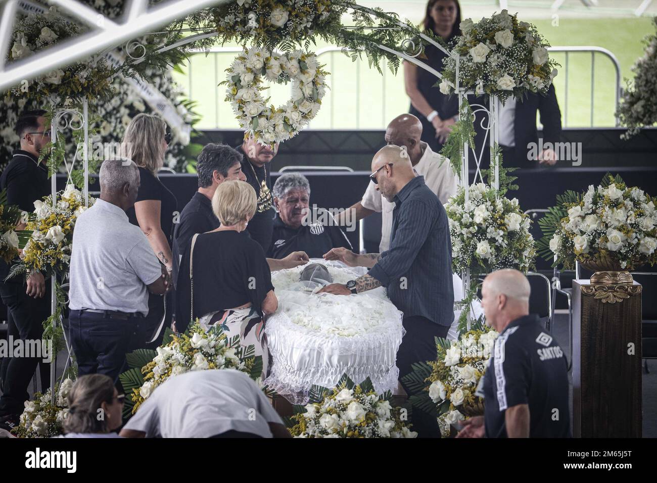 Santos, Sao Paulo, Brazil. 2nd Jan, 2023. (INT) Funeral of Pele in ...