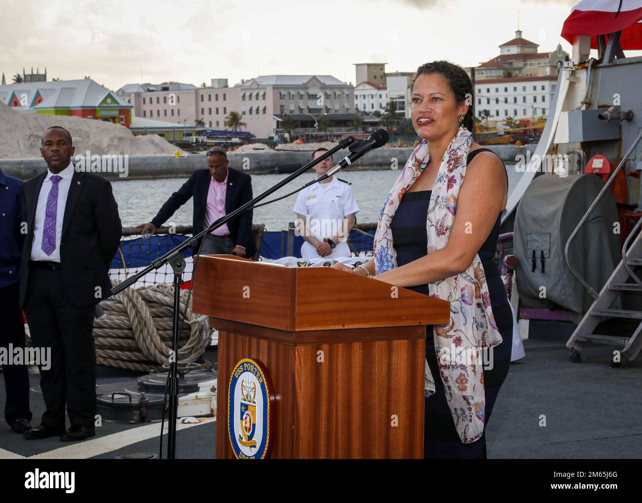 NASSAU, The Bahamas (April 3, 2022) – Ms. Usha Pitts, the Charge d ...