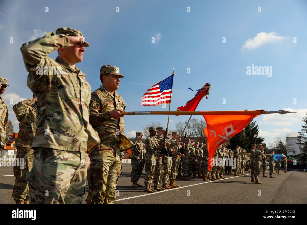 U.S. Soldiers assigned to the 1st Brigade Engineer Battalion, 1st ...
