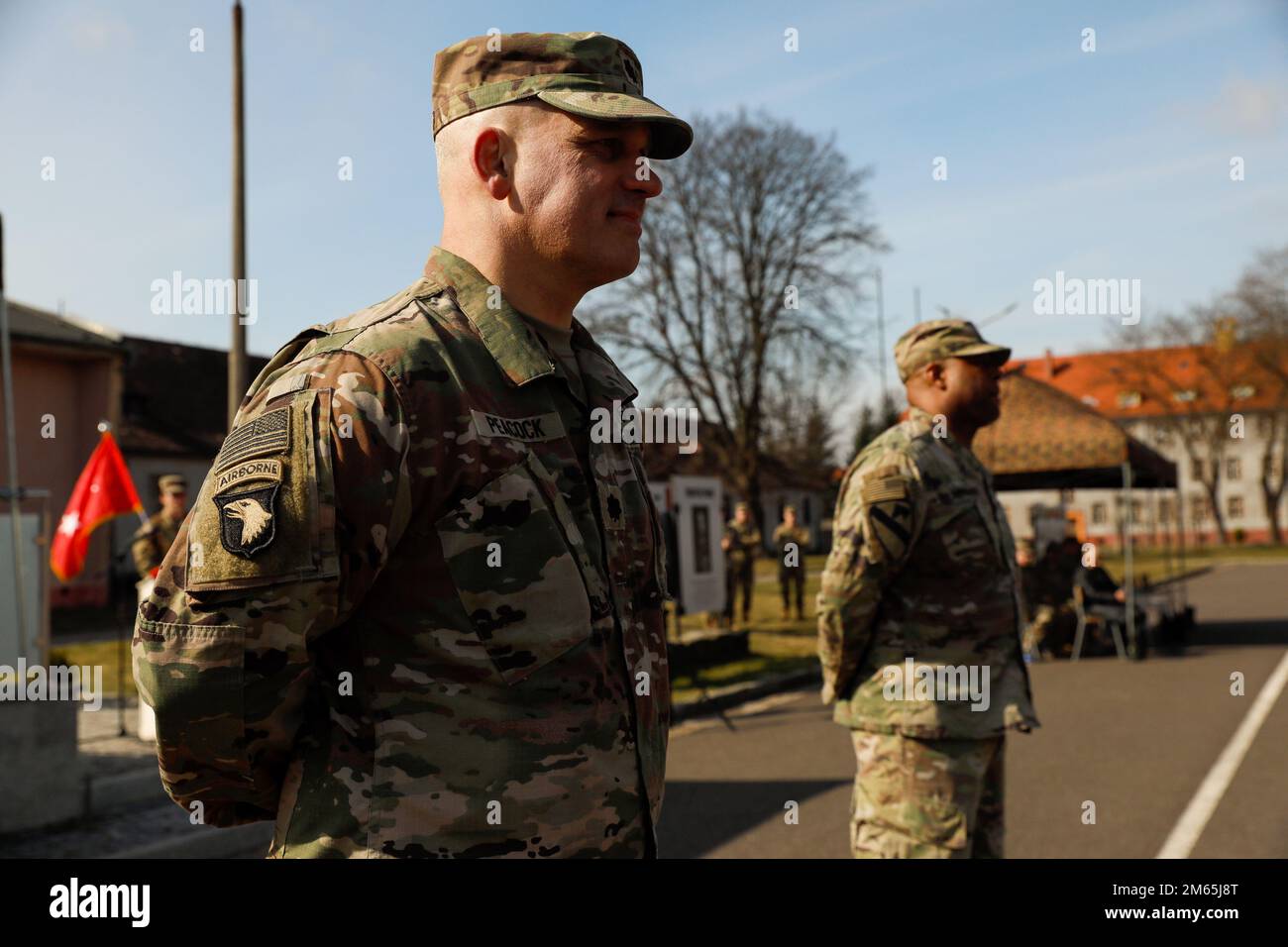 U.S. Army Lt. Col. Richard Peacock, commander of the 1st Brigade ...