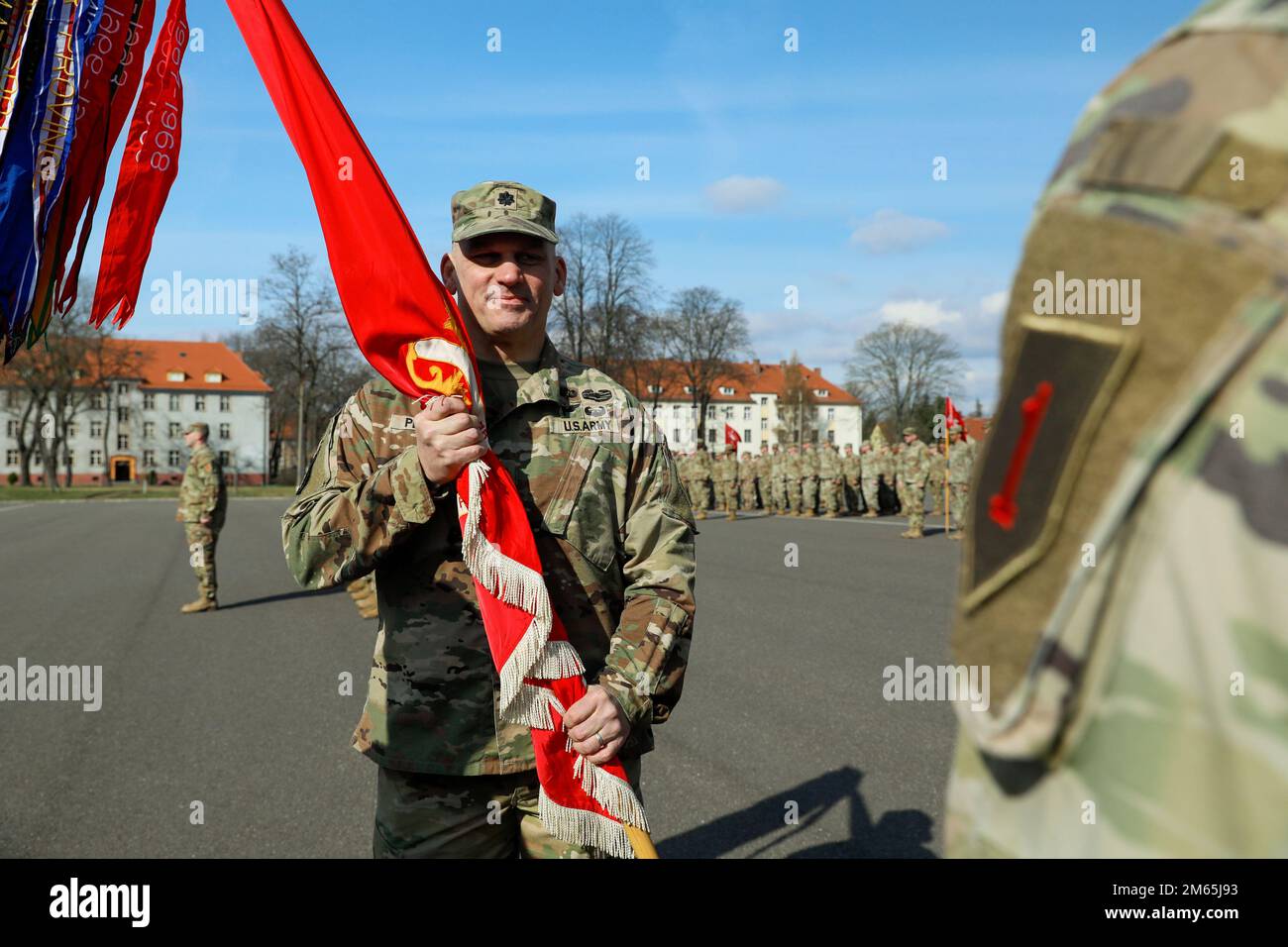 U.S. Army Lt. Col. Richard Peacock, commander of the 1st Brigade ...