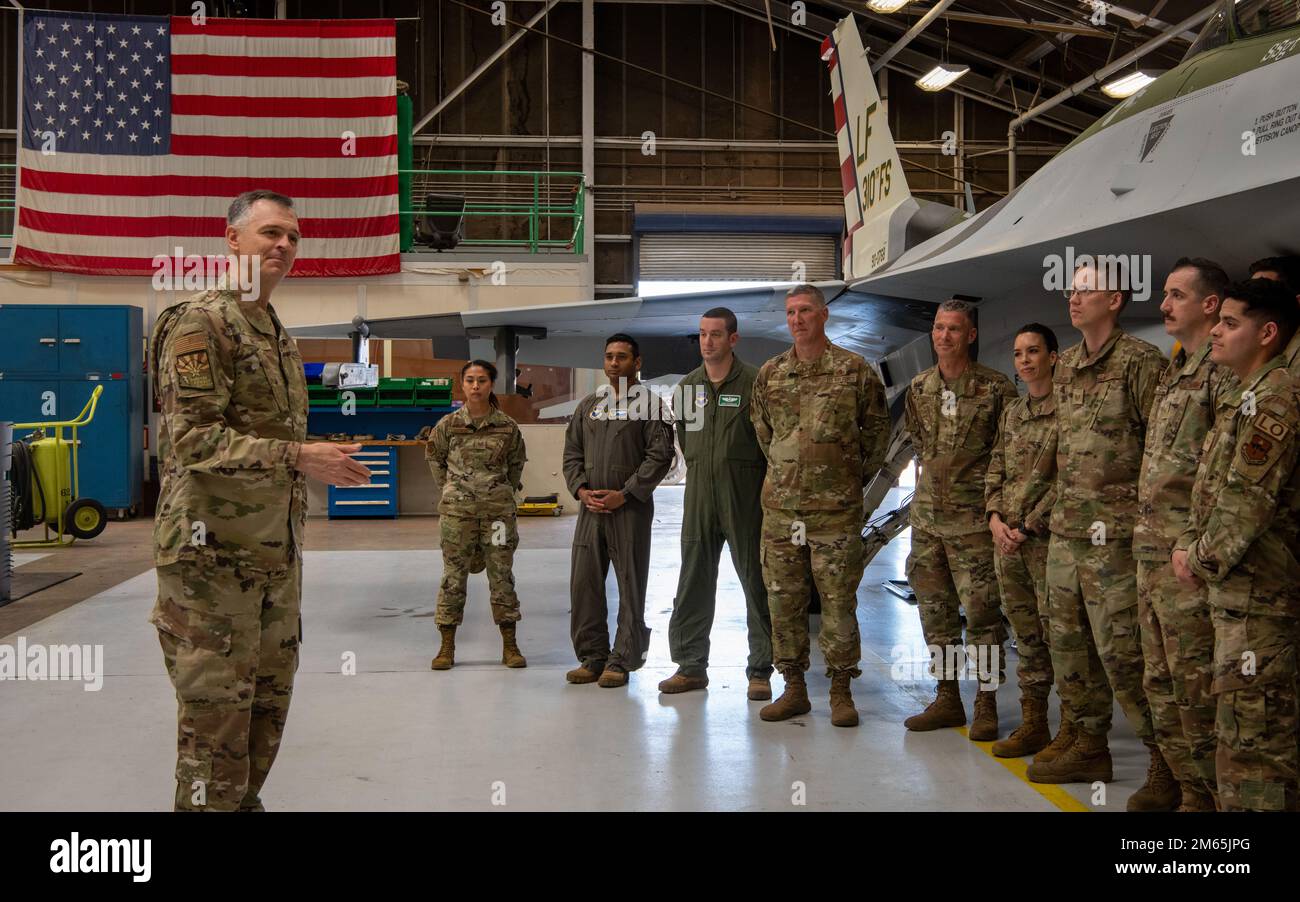 U.S. Air Force Maj. Gen. Craig Wills, 19th Air Force commander, meets ...