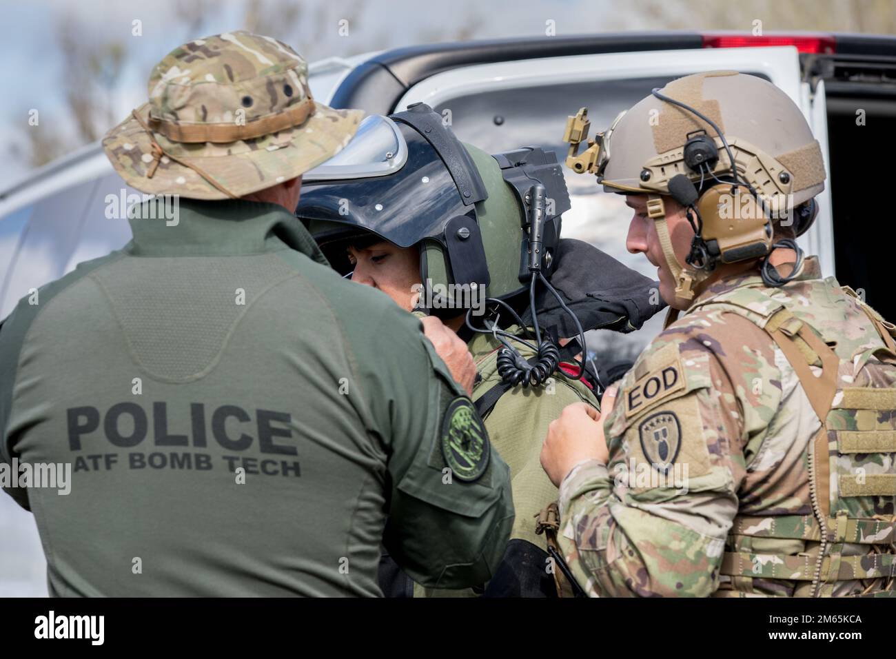 1st Lt. Ian Roxas, an explosive ordnance disposal officer with 764th ...