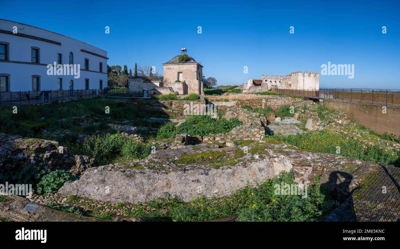 The Alcazaba of Badajoz, an ancient Moorish citadel in Extremadura ...