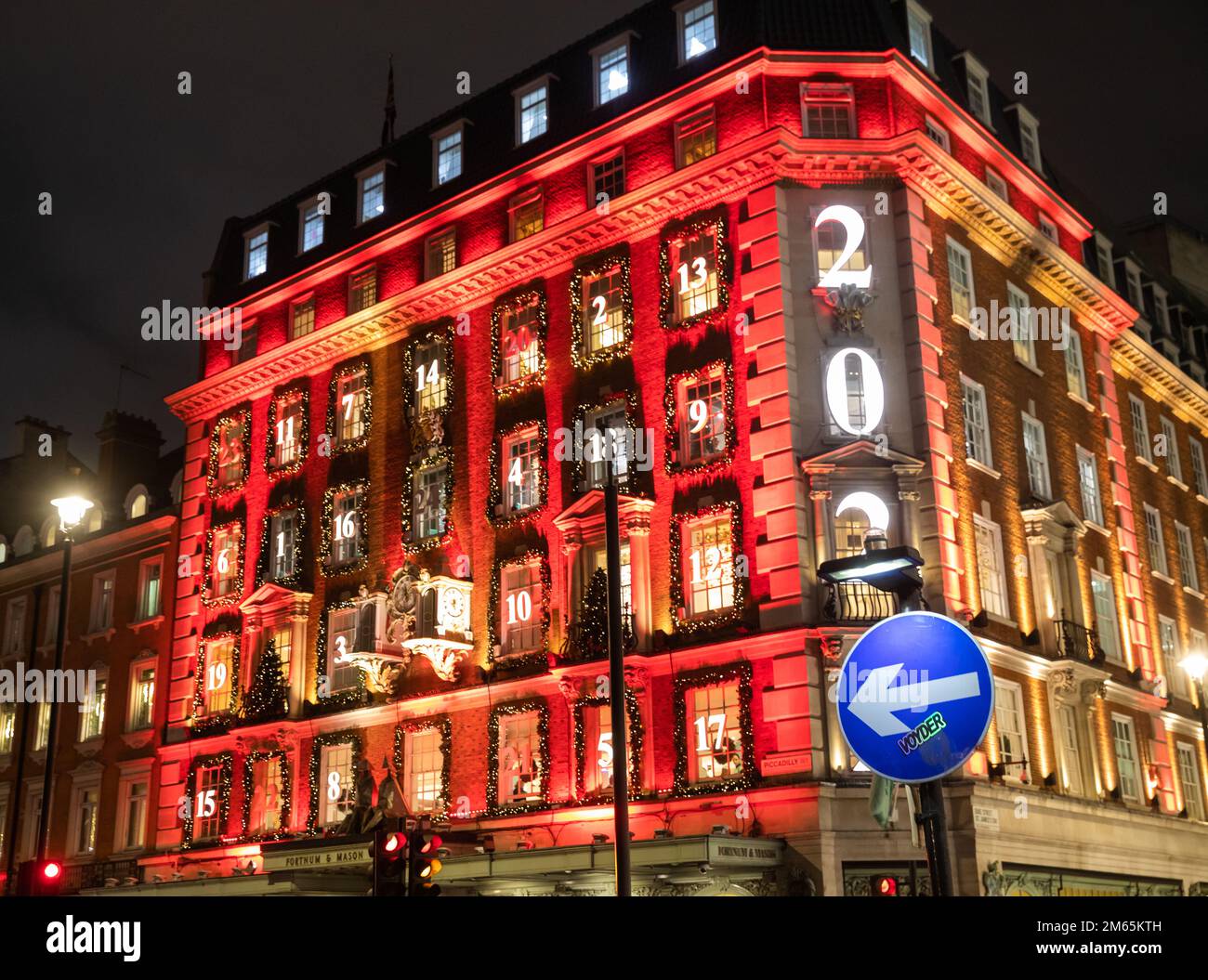 Fortnum and Mason exterior Christmas decorations December 2022 Stock ...
