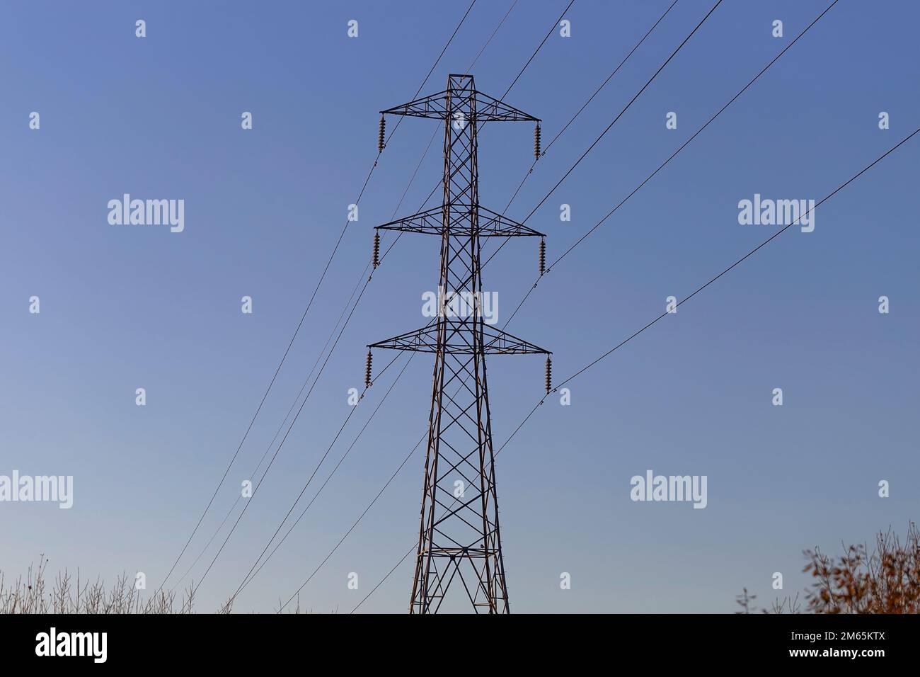 Electrical Pylon.Also known as transmission towers.UK National Grid.On ...