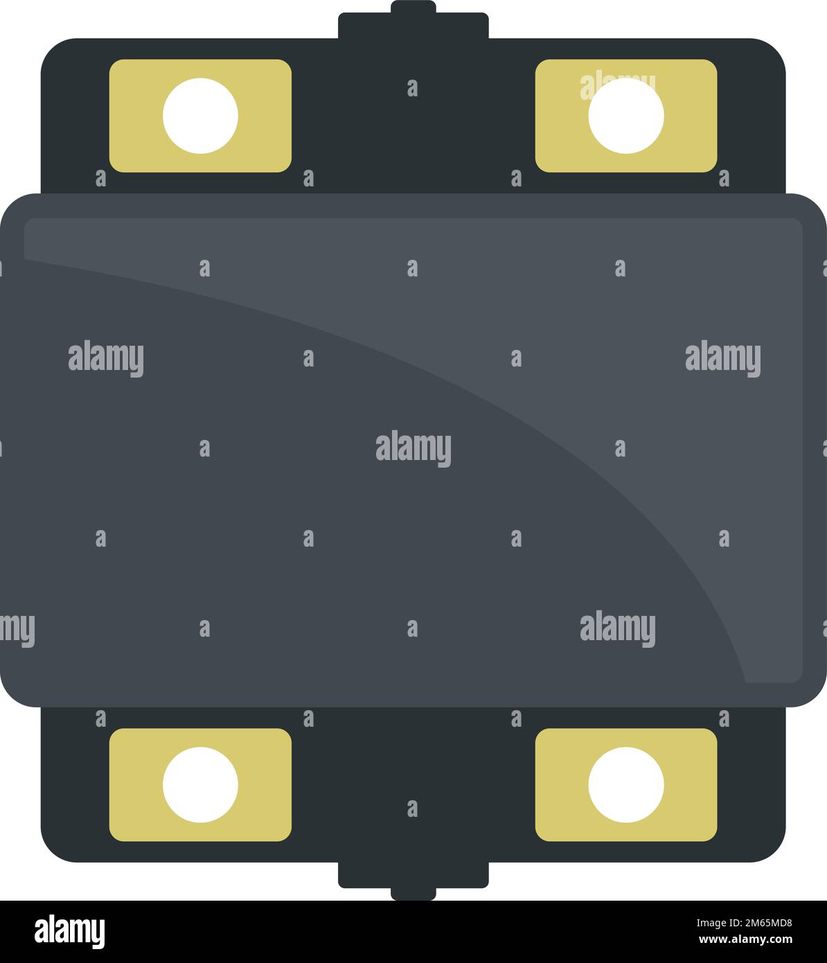 Industry voltage regulator icon flat vector. Power stabilizer. Electric ...
