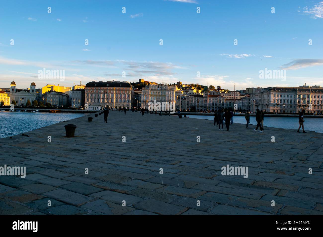 Discovering beautiful city of Trieste Stock Photo - Alamy