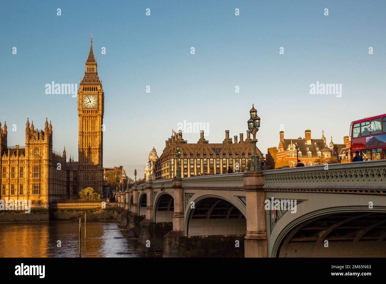 Westminster Palace and Big Ben, the Great Bell of the Great Clock of ...