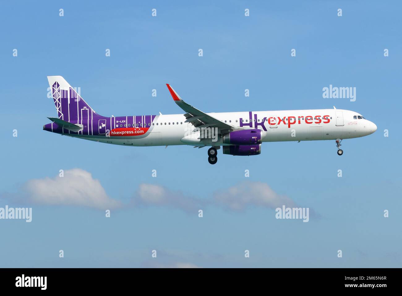 HK Express Airbus A321 airplane flying. Aircraft A321 of Hong Kong ...