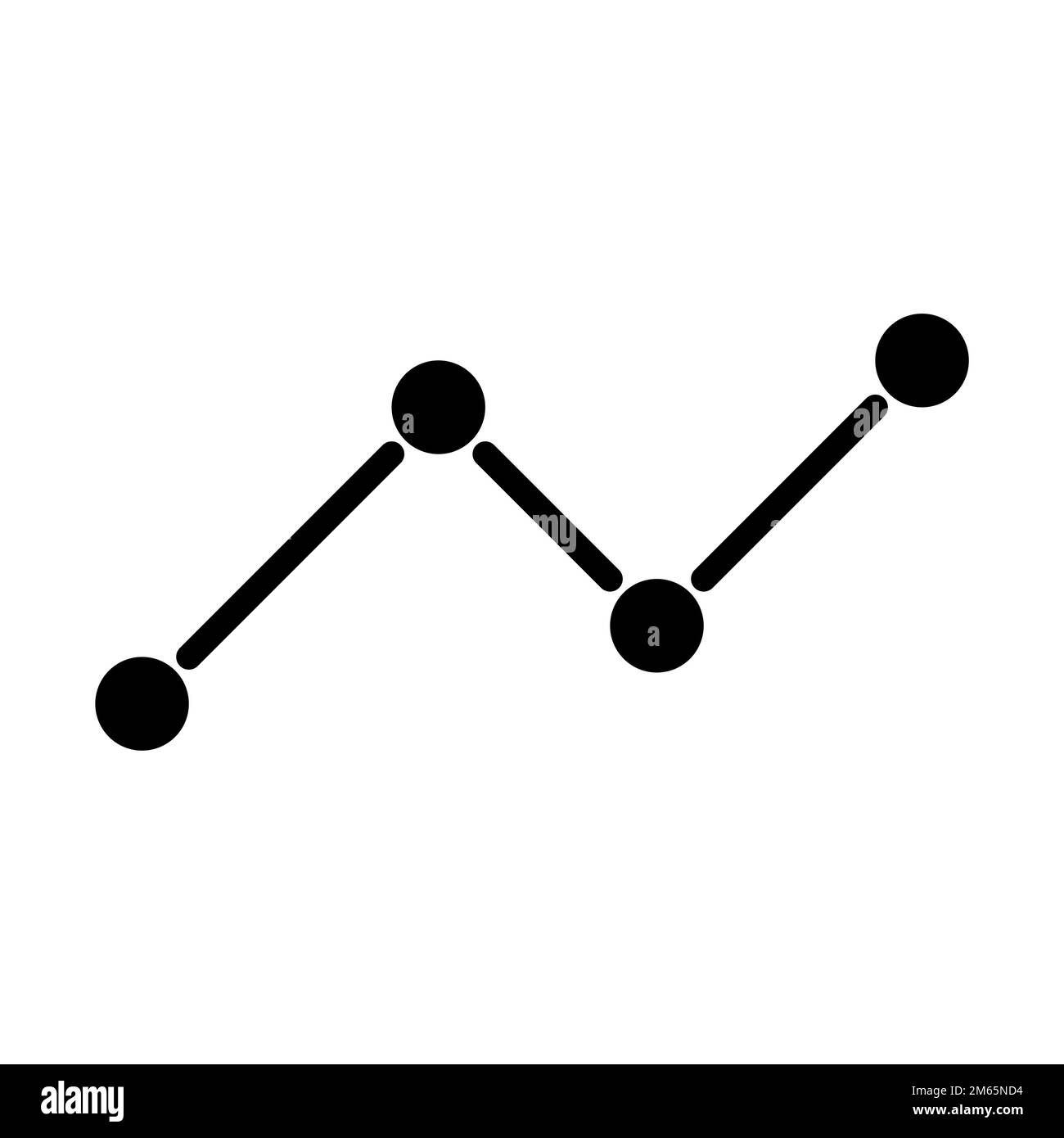 Analytics icon line isolated on white background. Black flat thin icon ...