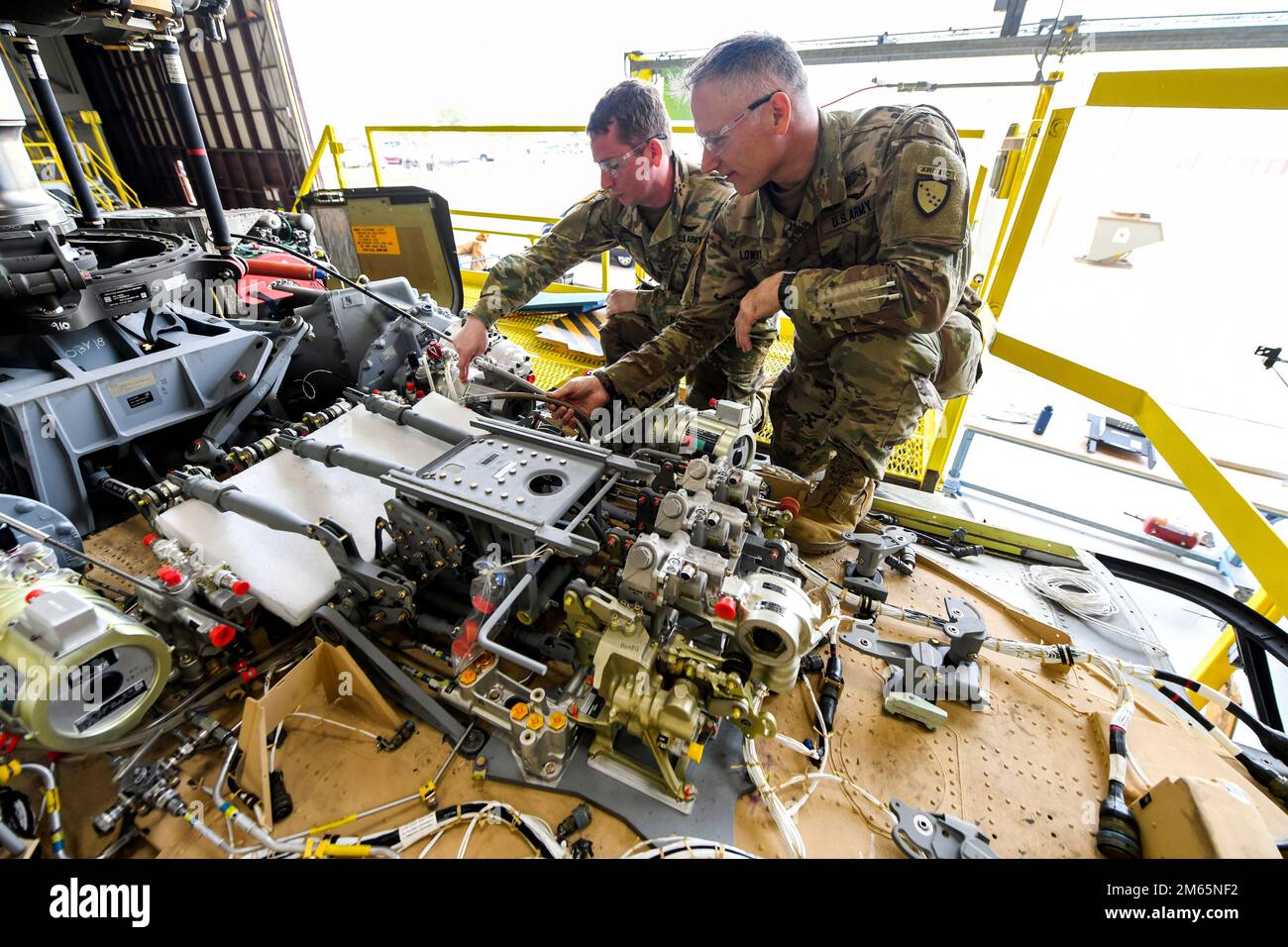 1LT Kyle Johnson (left) and SGT David Lowry (right), soldiers from D Co ...