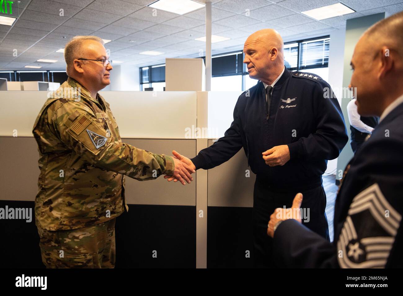 Gen. John W. Jay Raymond, chief of space operations, coins a member of ...