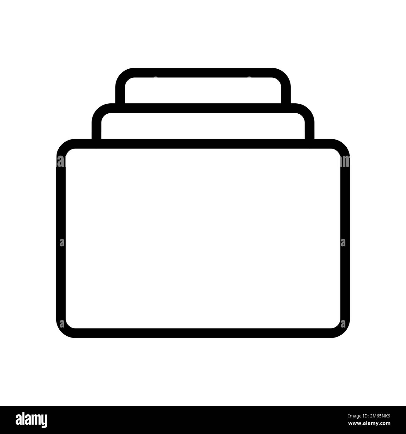 Albums icon line isolated on white background. Black flat thin icon on ...