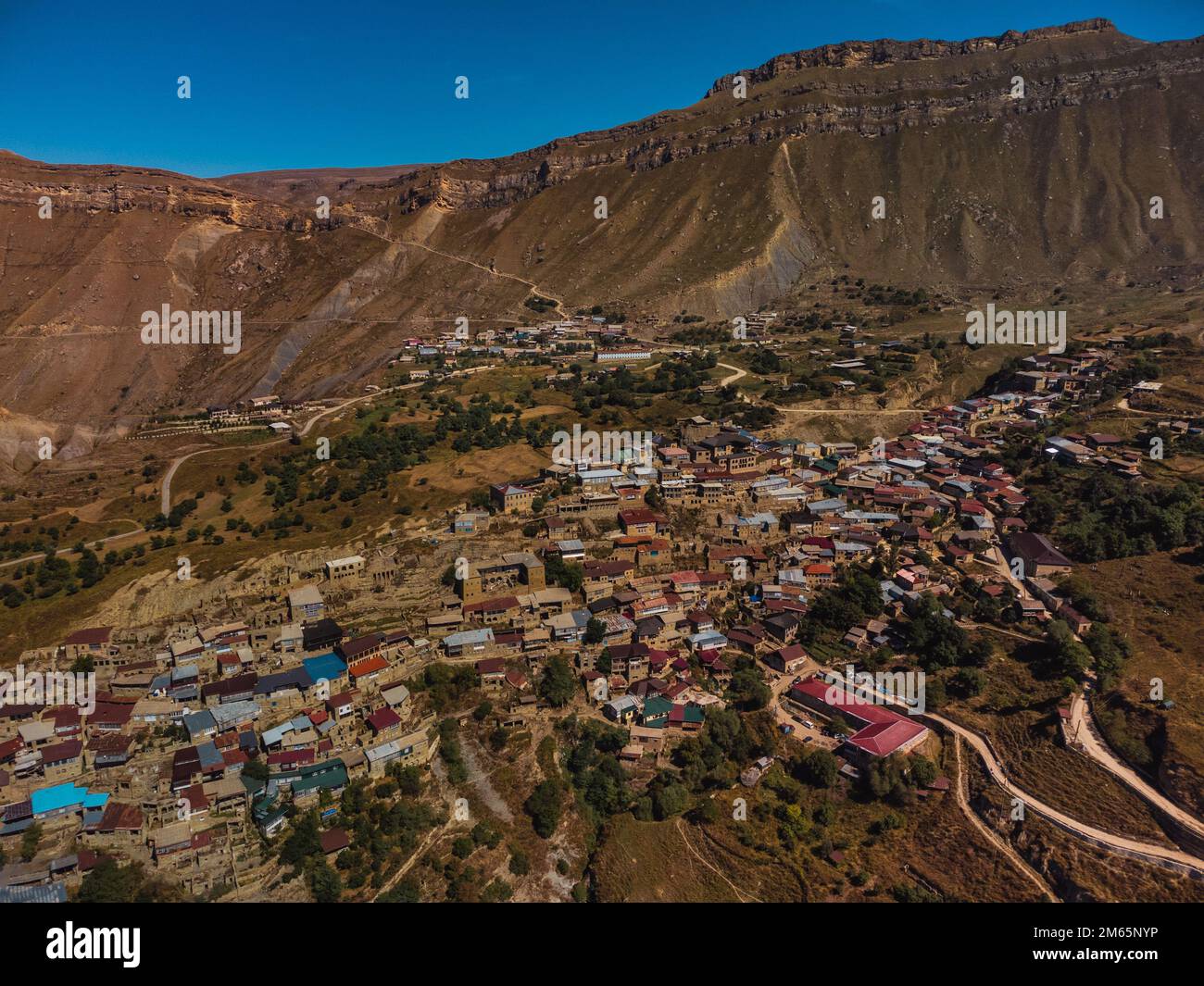 houses of different times in the ancient mountain village of Chokh in ...