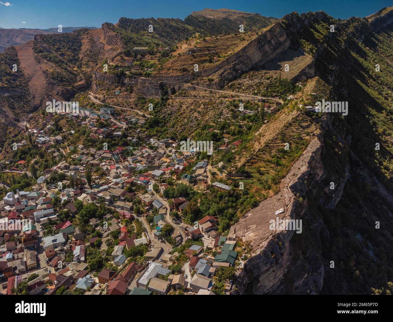 houses of different times in the ancient mountain village of Chokh in ...