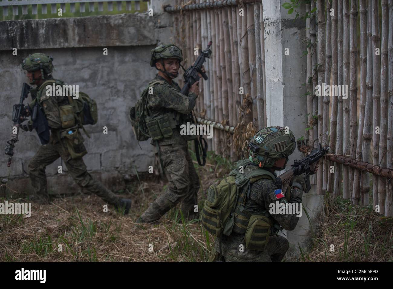 Philippine Army Soldiers Company B, 92nd Infantry Battalion, 1st ...