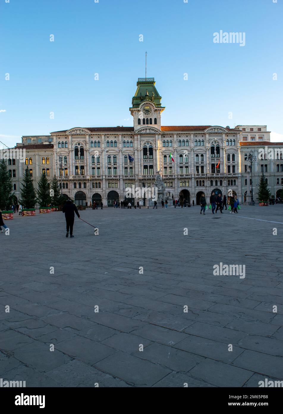 Main square of the city of Trieste Stock Photo - Alamy