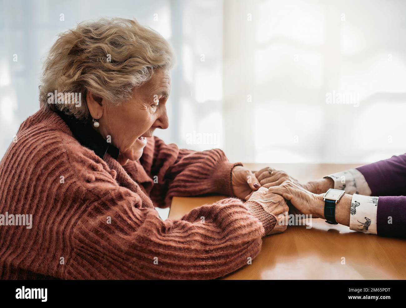 Person hands visible holding hi-res stock photography and images - Alamy