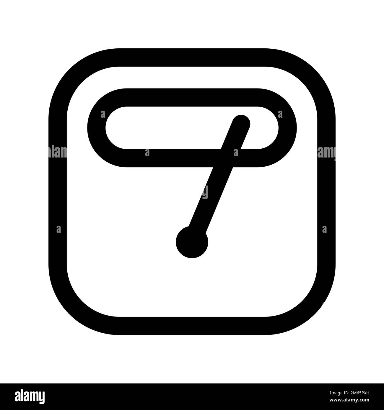 Scale icon line isolated on white background. Black flat thin icon on ...