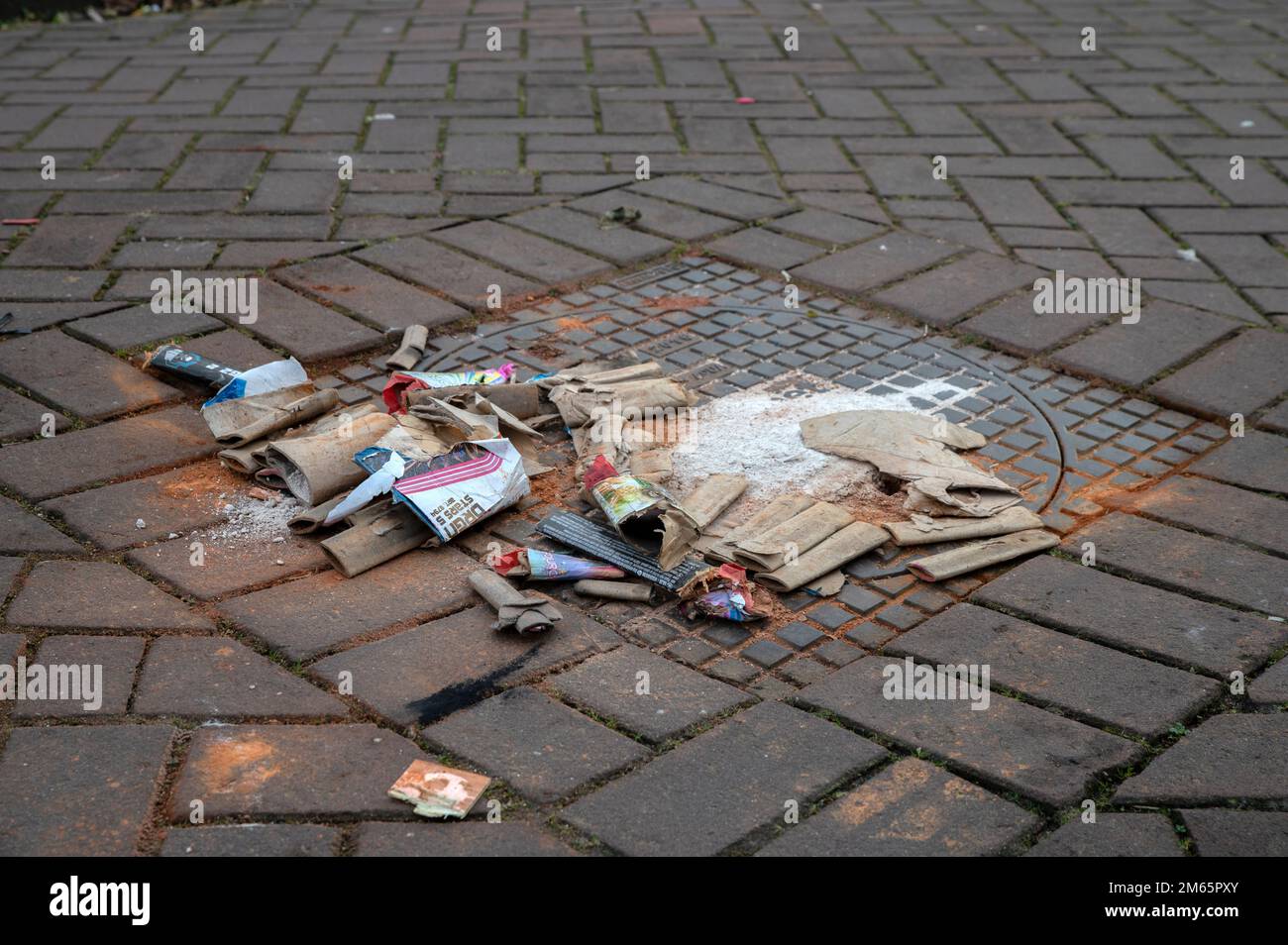Fireworks Trash At Amsterdam The Netherlands 1-1-2023 Stock Photo - Alamy