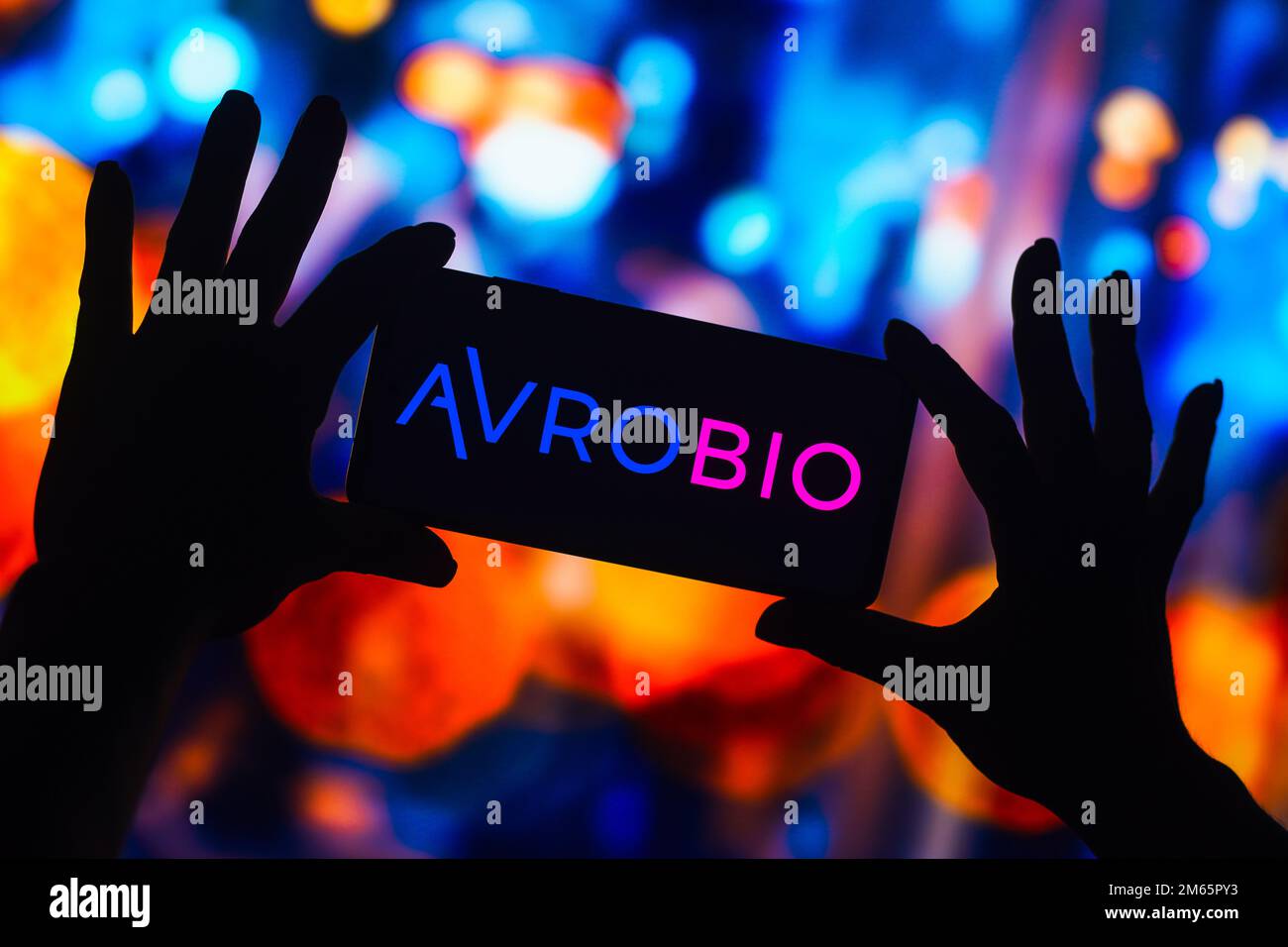 Brazil. 02nd Jan, 2023. In this photo illustration, the AVROBIO logo is displayed on a ...