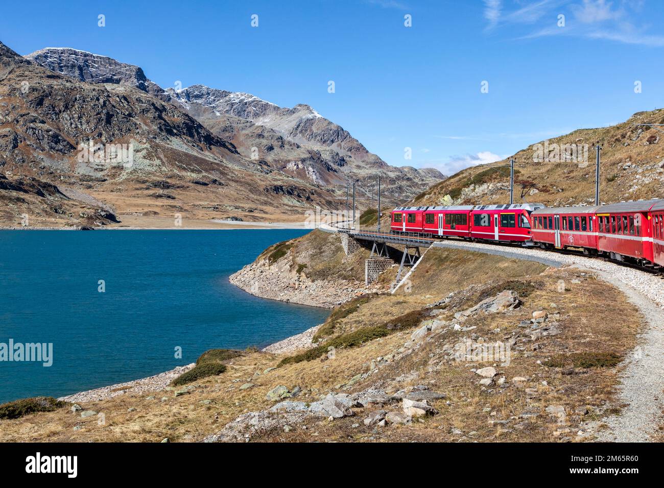 Swiss alps by bernina express train hi-res stock photography and images ...