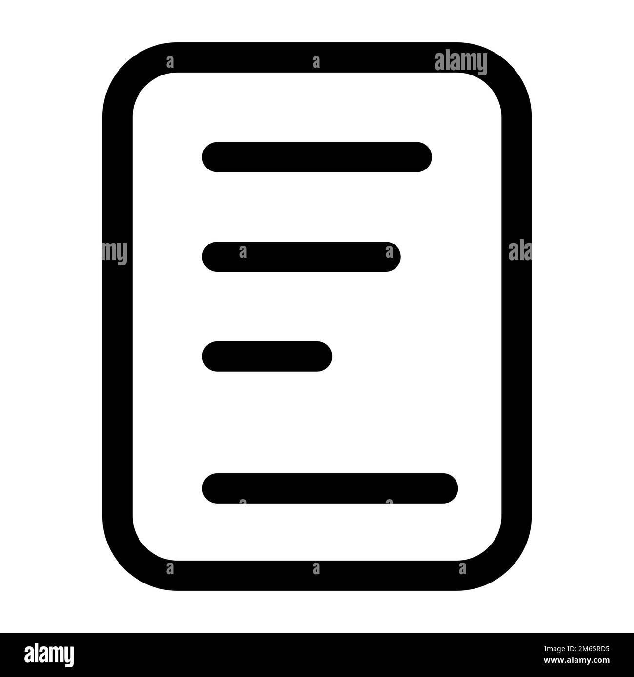 Reader icon line isolated on white background. Black flat thin icon on ...