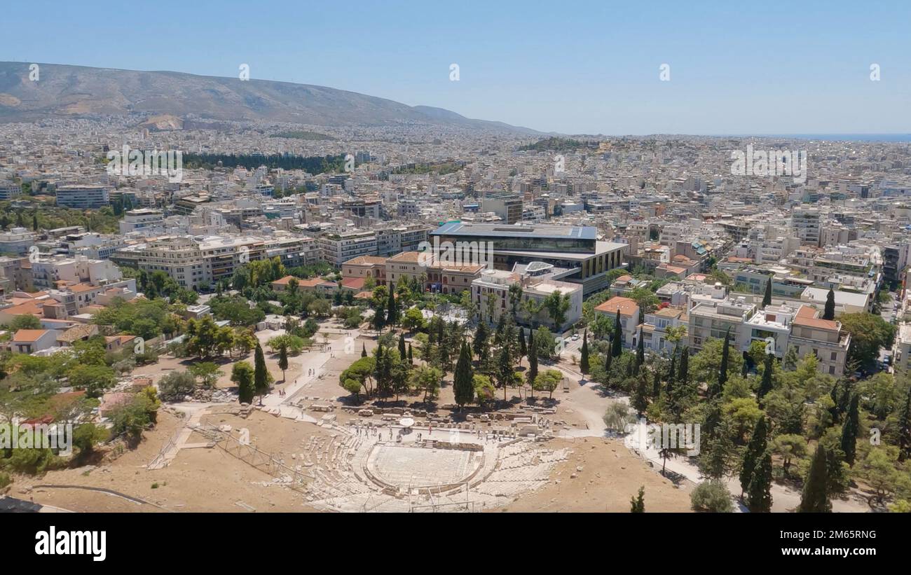 The old historical Odeon of Herodes Atticus theater in Athens, Greece ...